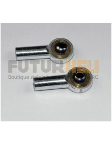 Chape alu a rotule M4x3 (x2)