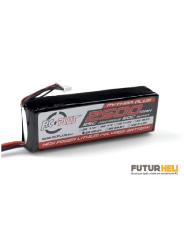 Achat Lipo 2500 mAh 6S 22,2v 35/70C Fiche Dean RcPlus