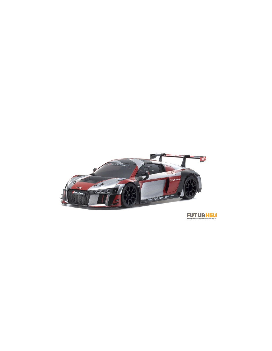 Mini-Z Audi R8 LMS 2015"gris rouge" serie RWD + radio kyosho 32323RGB