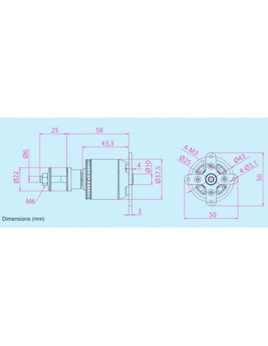 Achat Moteur brushless OMA-3820-1200 os engine dispo chez Futurheli.com