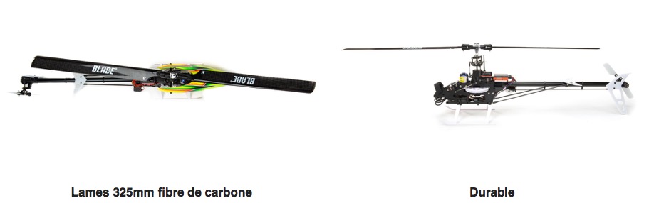 Blade Heli - Helico 330S RTF+Radio+accu/chargeur + Safe (rotor 721mm ...