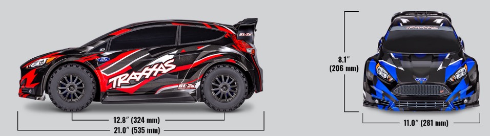 Traxxas Fiesta ST Rally extrême brushless 74154-4