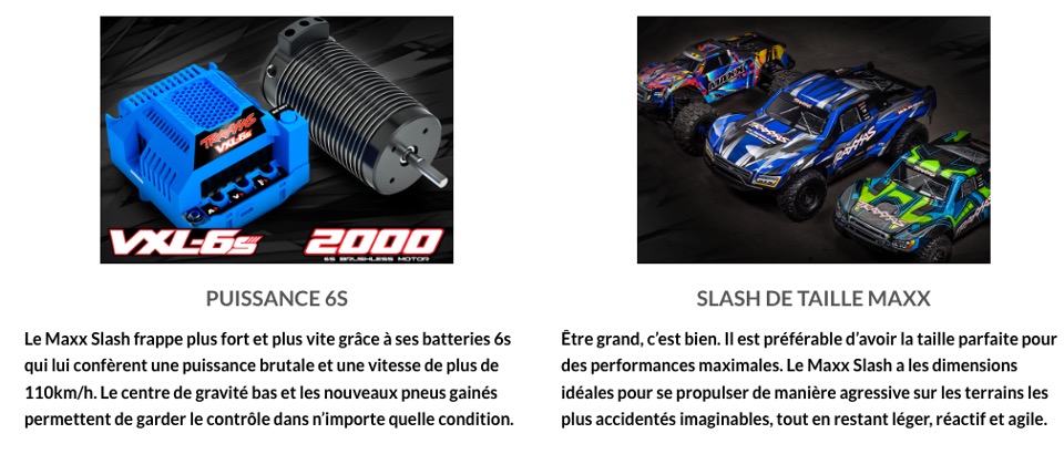 MaxxSlash traxxas au 1/5eme 6S 113 km/H nouveauté 2024 faite pour les ...
